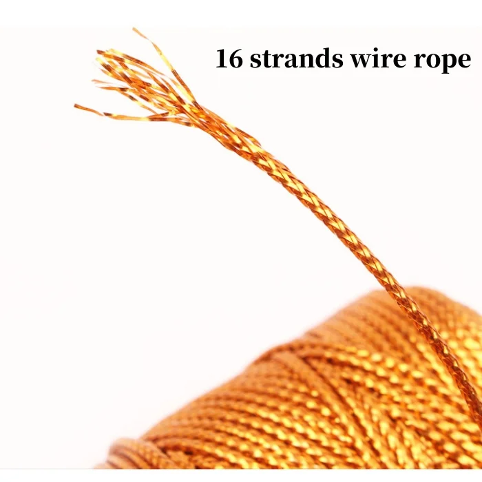 1.5mm Gold and Silver Wire Hang Tag Thread DIY Handmade Decorative Gift ...