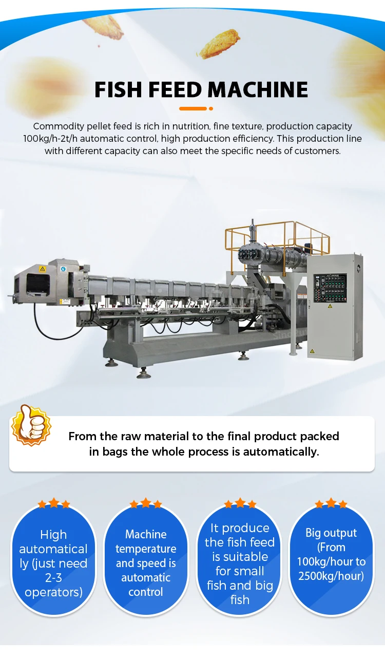 1 Ton Fish Feed Machine Fish Feed Machine Floating Automatic Chicken ...