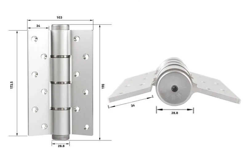Easy To Install Hidden Door Hydraulic Door Damping Hinge - Buy ...