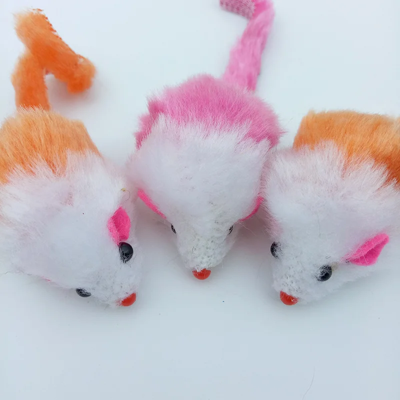 Cat Toy Plush Mouse Vocalizing Two-color Simulation Mouse Scratching ...