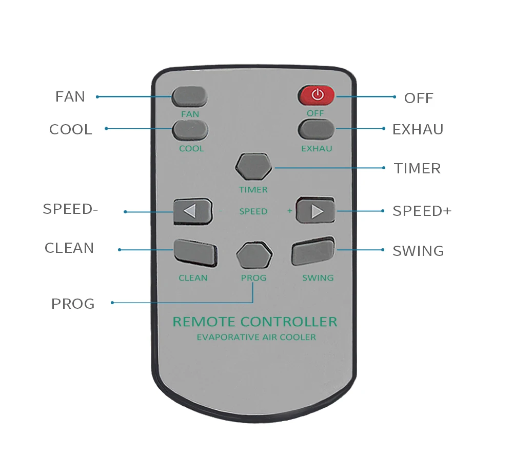Remote Controlled Household Axial Evaporative Water Desert Ac Window ...