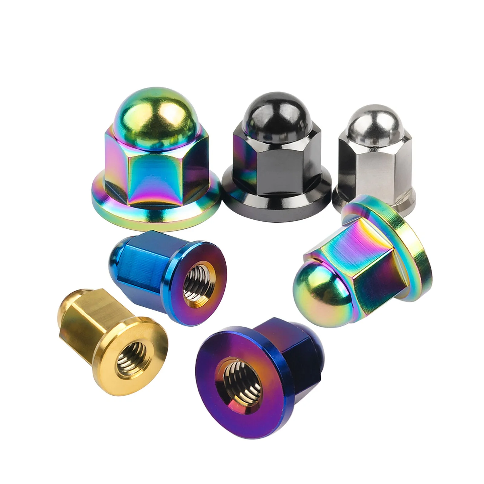 Din934 M3 M4 M5 M6 M8 Titanium 6al-4v Gr5 Alloy Customized Color And Logo Hex Nuts - Buy Nuts ...