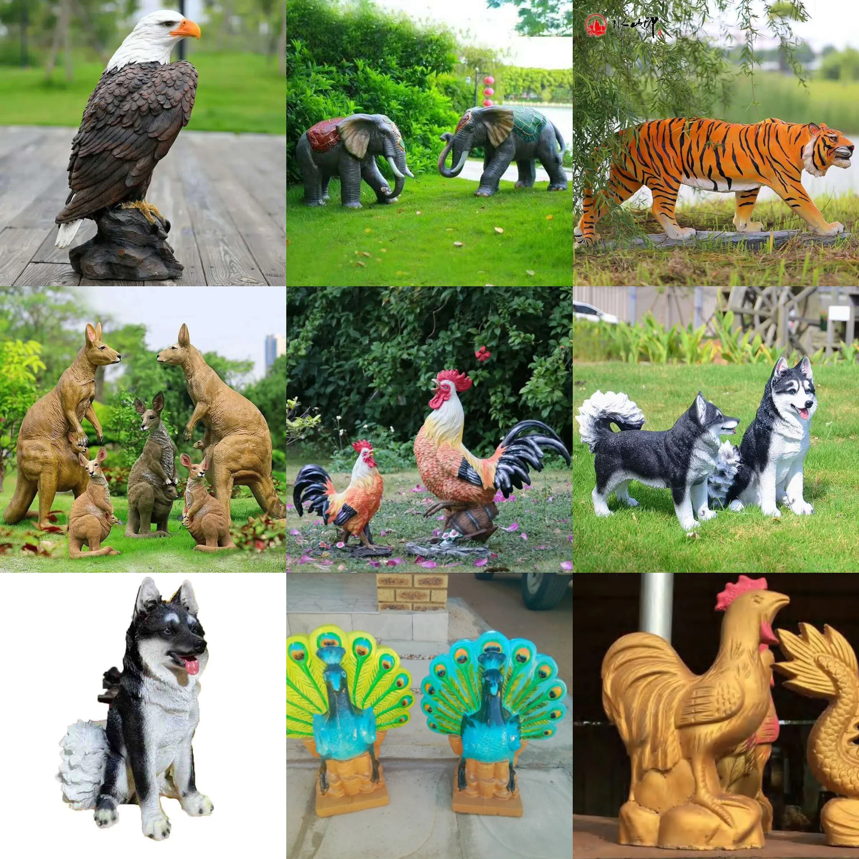 Precast Outdoor Decoration Cement Concrete Statues Plastic Kirin Mold ...