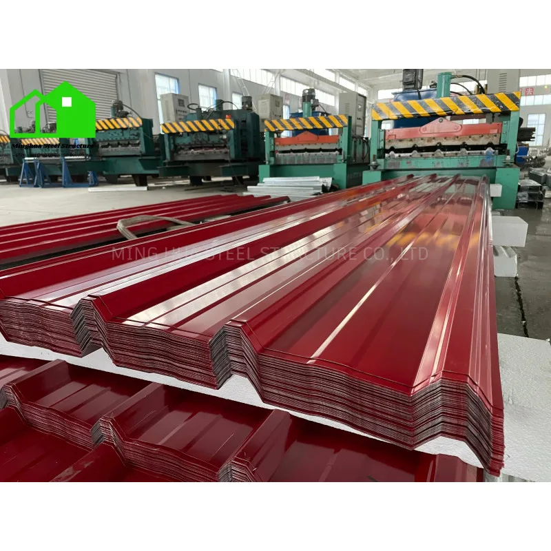 Red Galvanized Steel Roofing Plate Color Steel Corrugated Plate for ...