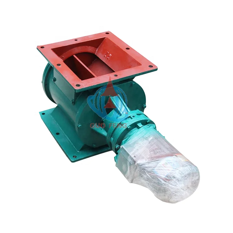 Rotary valve airlock dust feeder valve for fly ash under hopper ...