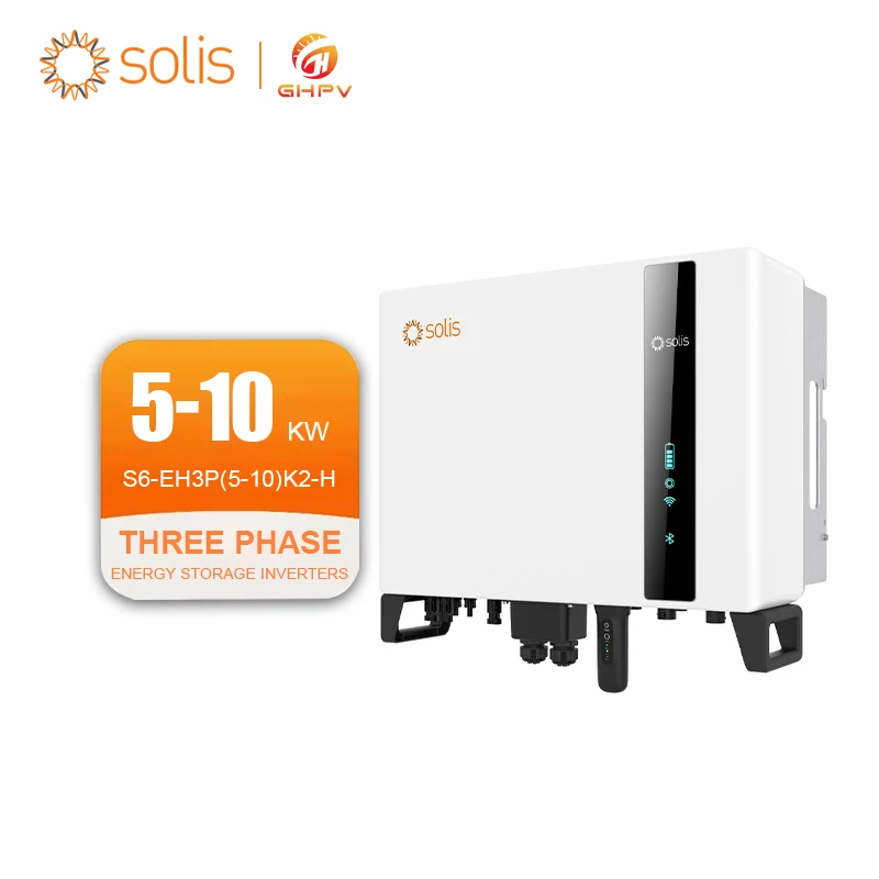 Solis High Efficiency Hybrid Solar Inverter S6-eh3p(5-10)k2-h 50hz/60hz Three Phase Output ...