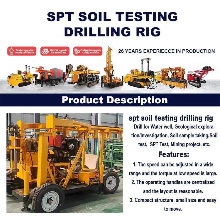 Geotechnical Standard Penetration Test Spt Soil Sampler Mobile Drilling ...