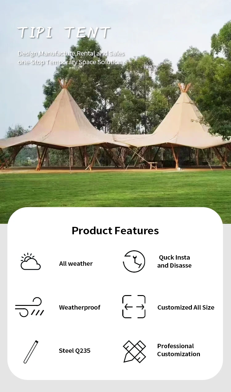 Outdoor Ultralight Pyramid Camping Tipi Tent Waterproof Indian Pergola ...