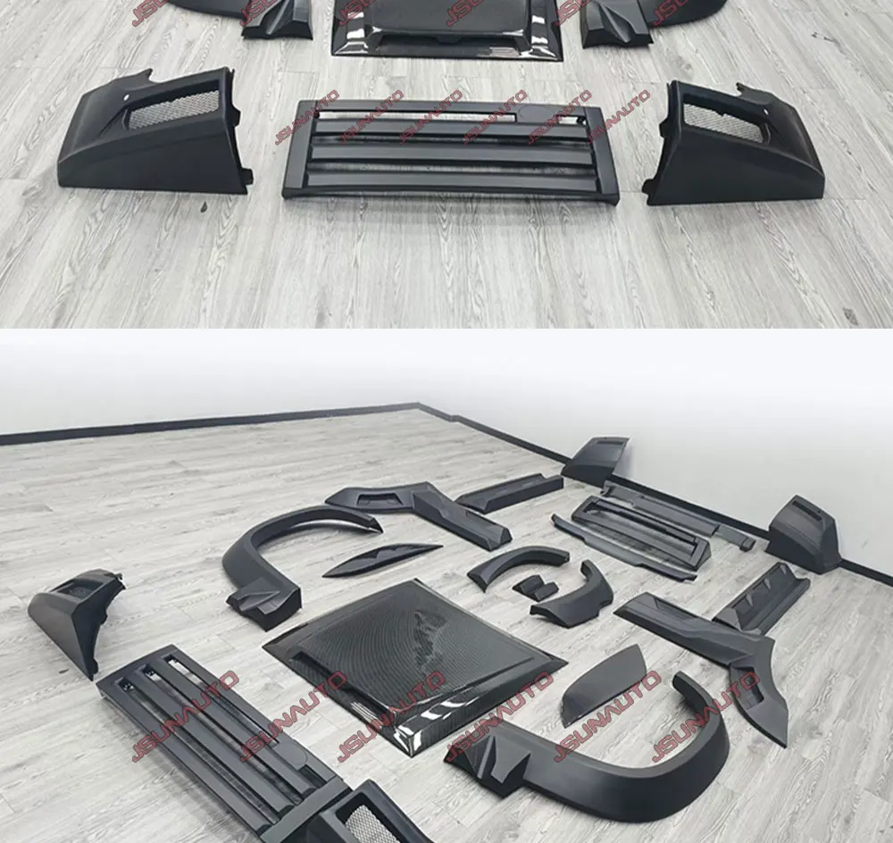 2020-2023 Defender 110 Facelift Carbon Engine Hood Wide Fender Body Kit ...