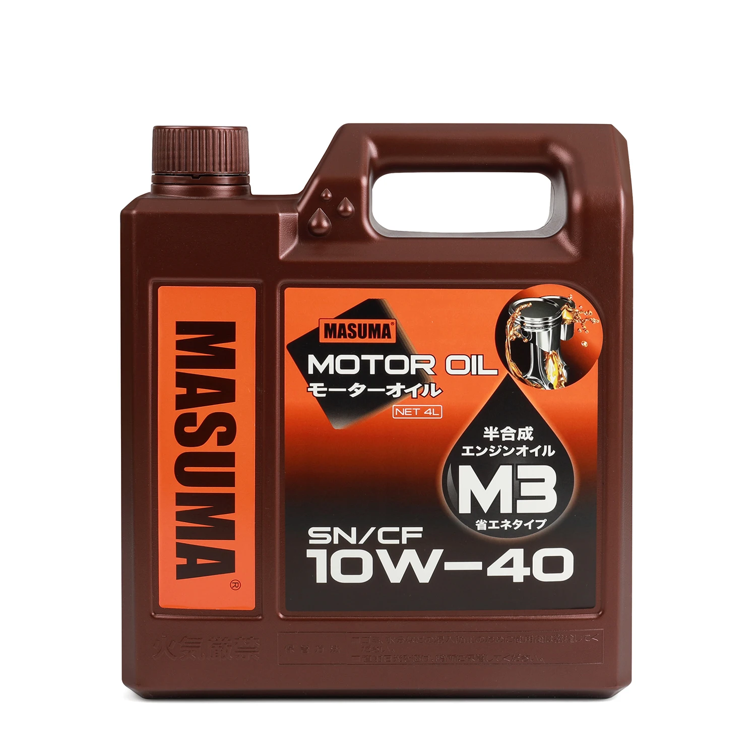 M3 10W-40 SN 4L MASUMA Automotive car Gasoline semi synthetic engine ...