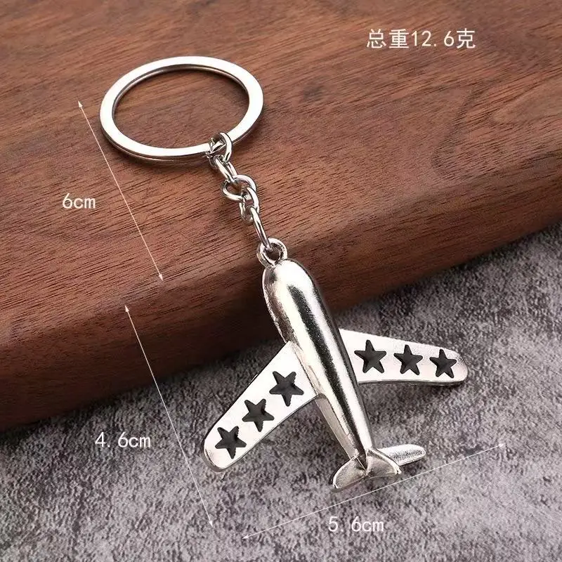3D Vintage Fighter Jet Keychain Fashion Metal Carabiner Keyring for ...