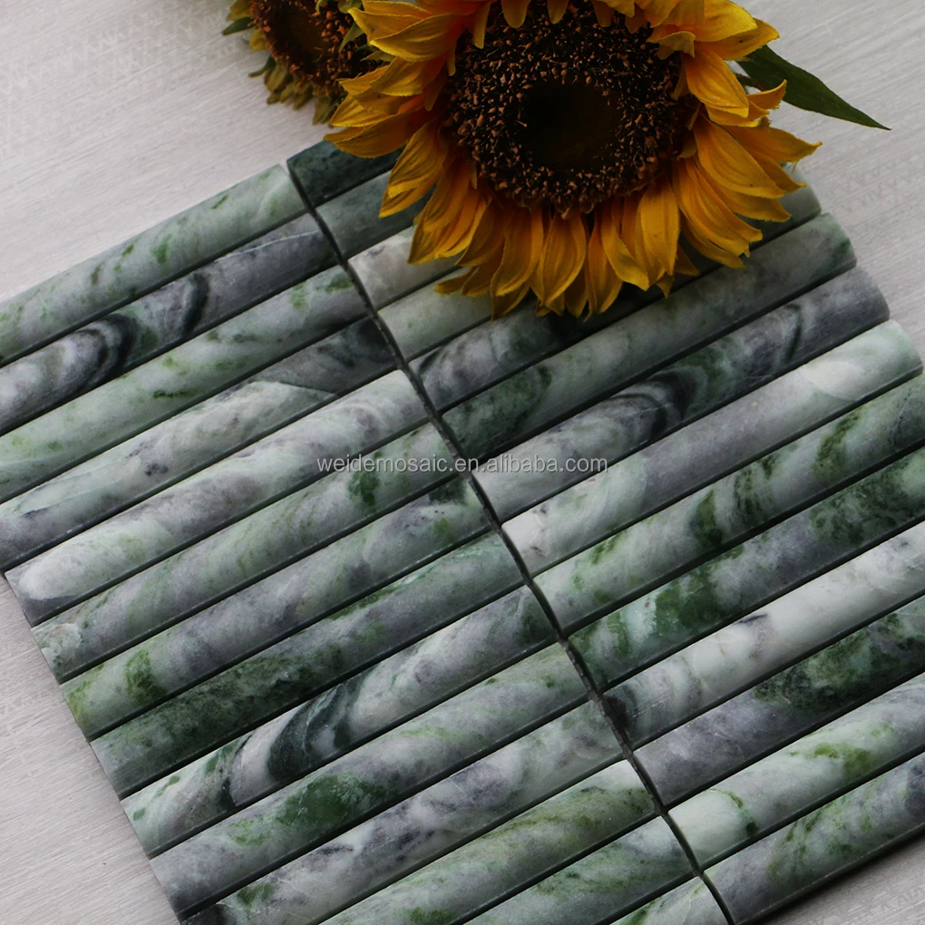 Interior Wall Tiles Curve Fluted Modern Mini Flute Mosaic Bathroom ...