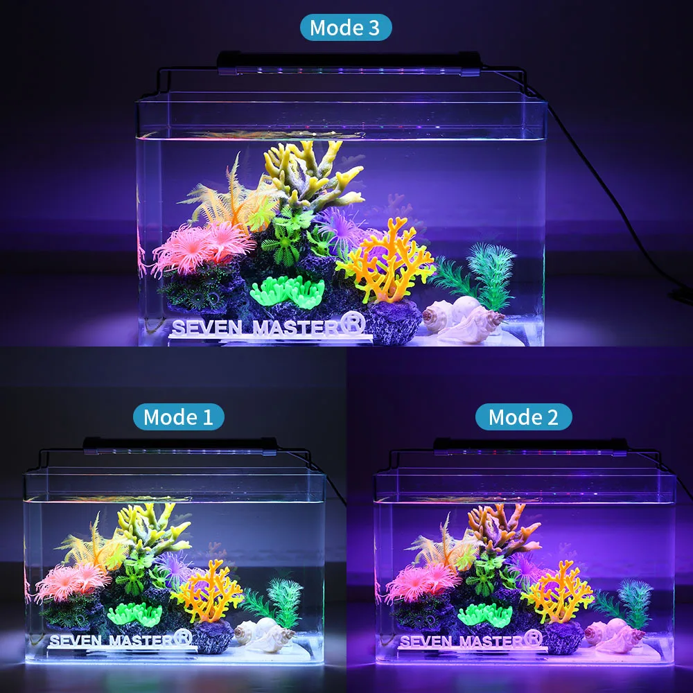 RGB Full Spectrum Dimmable LED Aquarium Light Aluminium Plant Bracket ...