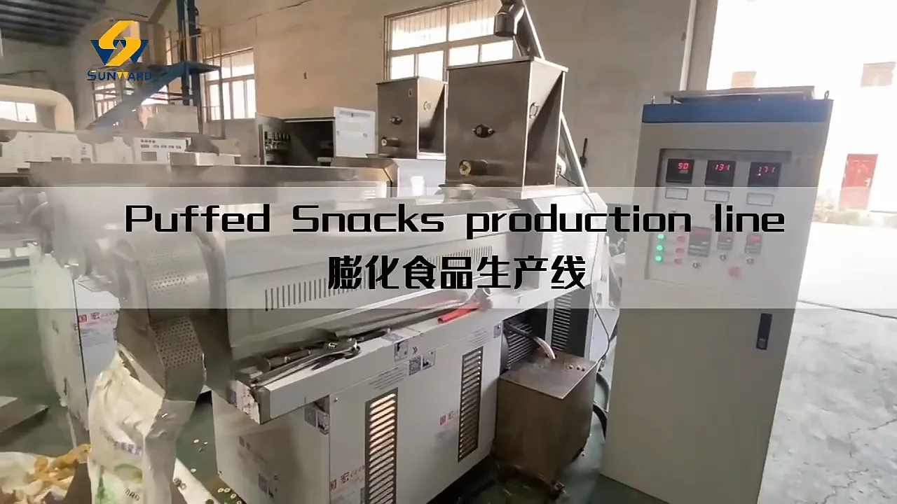 Sunward Commercial Multi-function Snacks Extruder/ Corn Puffed Snacks ...