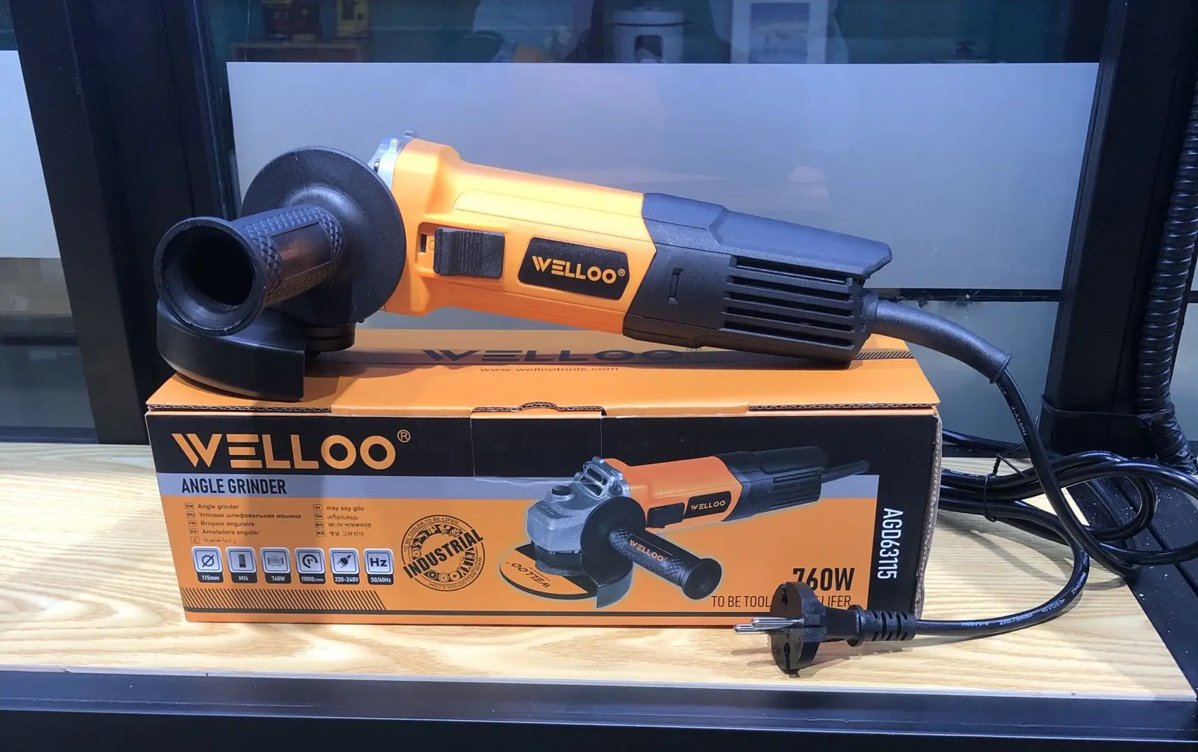 Welloo 115mm 760w Wet Angle Grinder For Cutting Grinding Polishing ...