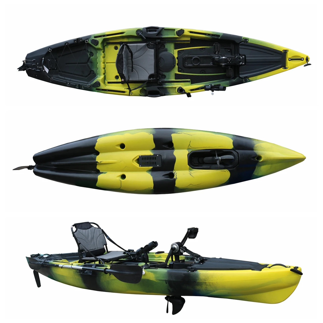 12 Ft Single Person Hot Sale Fishing Kayak With Pedal Drive Lldpe ...