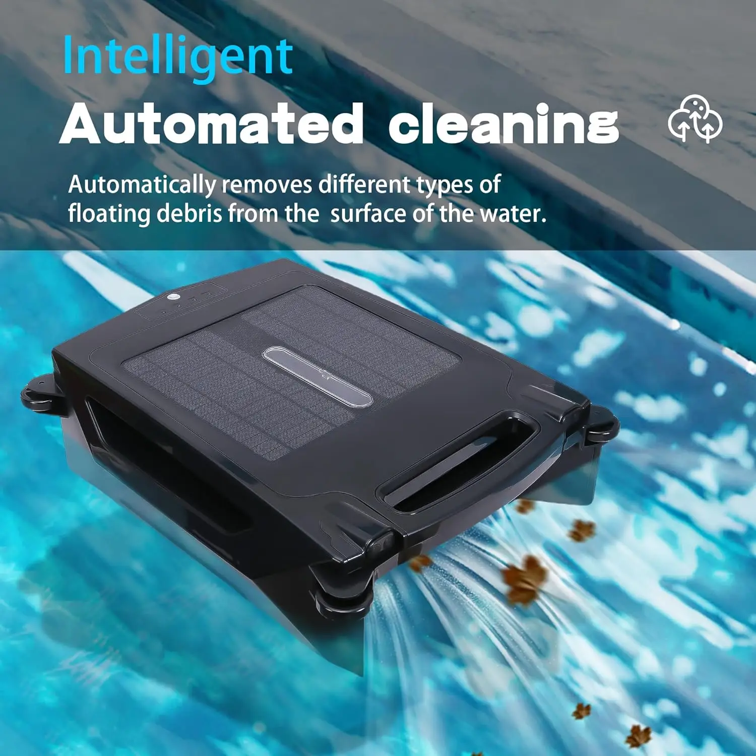 Pool Cleaner Robot Solar Pool Skimmer Basket Cleaner Robotic With ...
