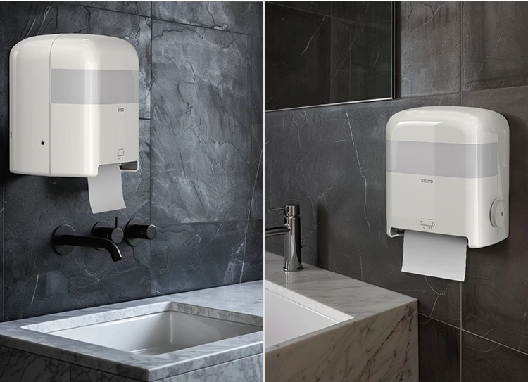 Wall Mounted Max Roll Paper Dispenser - SVAVO ZM-062