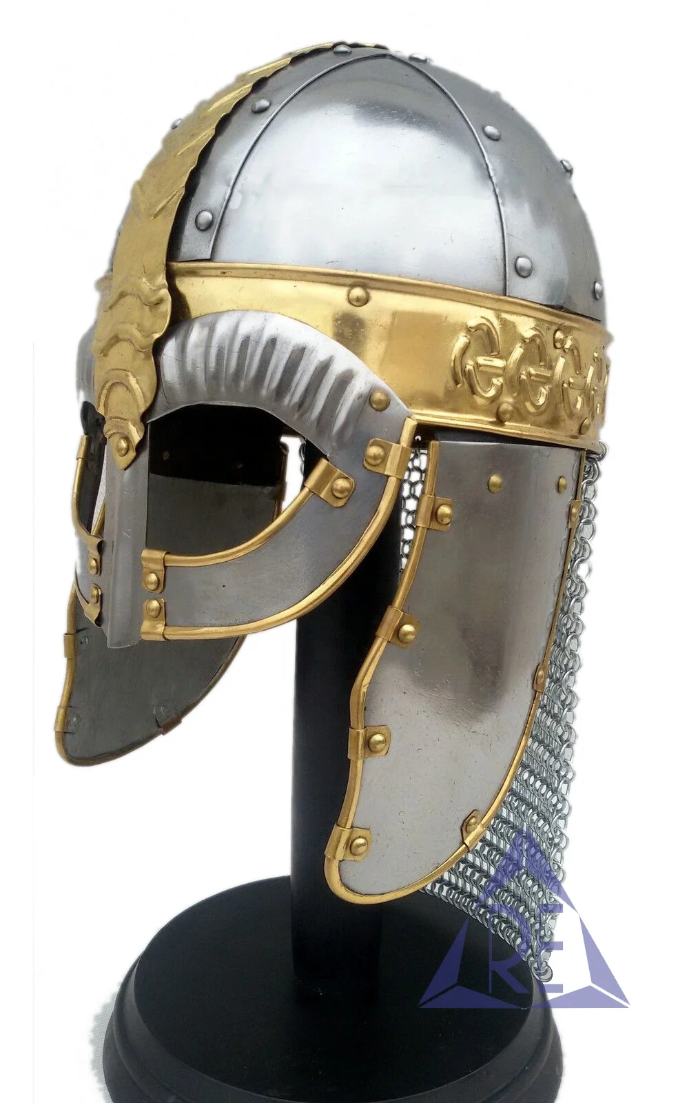 Medieval Stainless Steel Chainmail Helmet for Cosplay