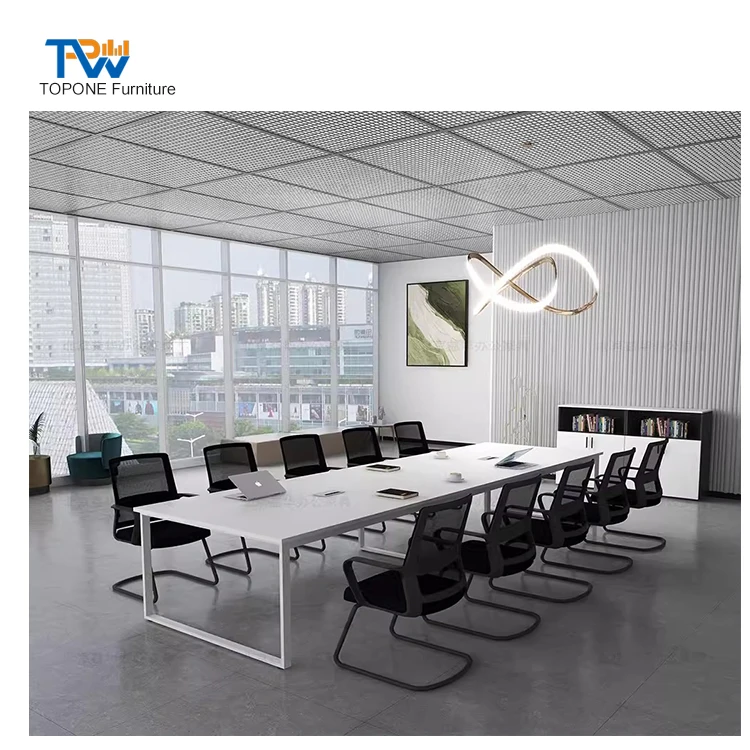 Office Modern Meeting Room Table 10-20 Person Boardroom Table It ...