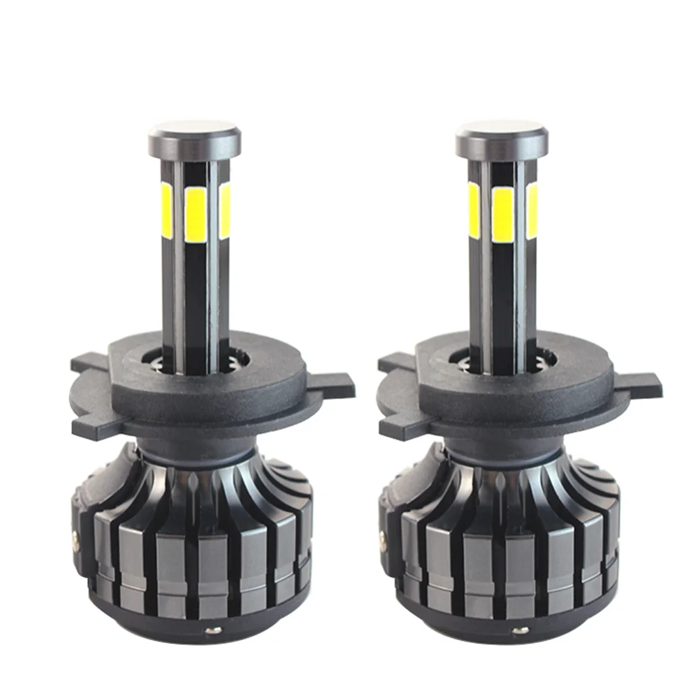 New 6 Side Headlight Led 9005 9006 H1 H3 H4 H7 Mobile Moving Car Led Head Light Bulbs X6s - Buy ...