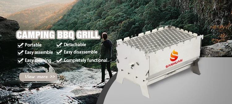 Sanhuan Mini Stainless Steel Portable Barbeque Outdoor Grill Gas ...