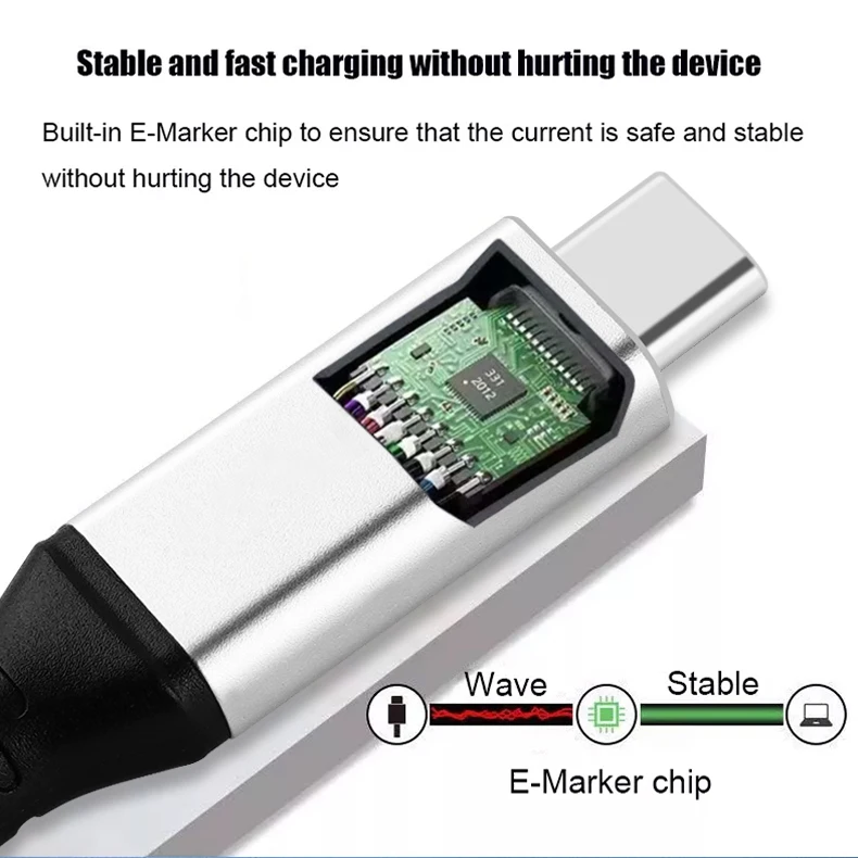 USB C 40Gbps Cable USBC Cable 240W Transmission Thunderbolt USB4.0 ...