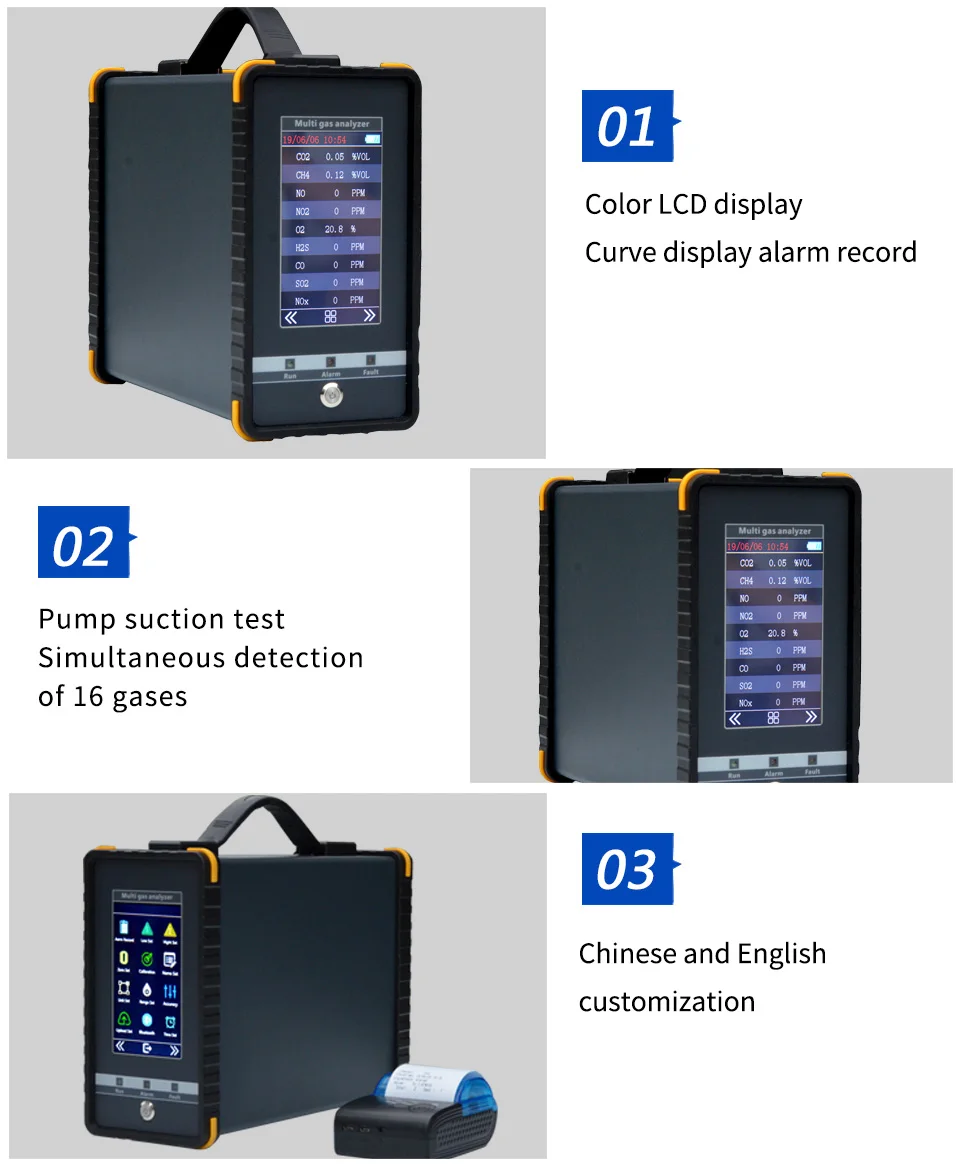 S360 Portable Biogas Emission Analyzer - Multi Gas Detector for Methane ...