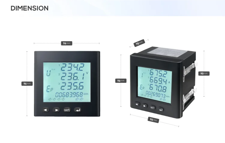 Industrial Multifunction Three Phase Modbus Energy Meter