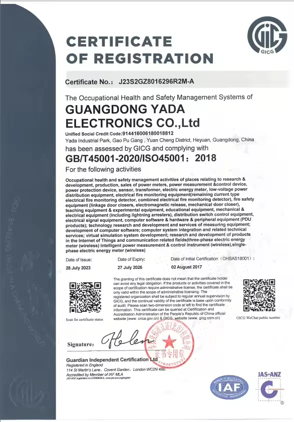 YADA YD2037Y/YD2040Y Three Phase Digital Multi-Function Meters