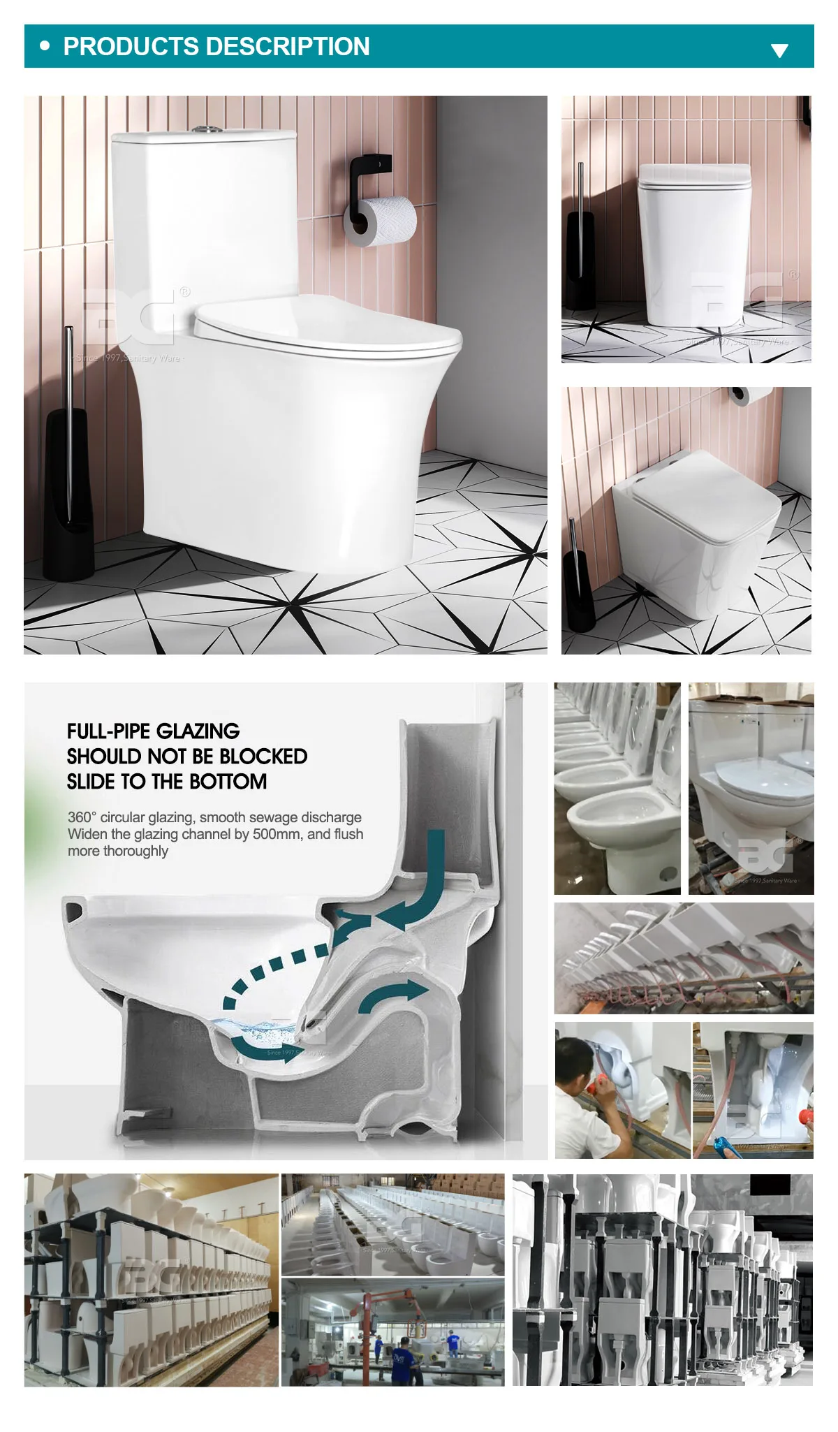 Water Saving Nightstool Dual Flush Siphon Flush Luxury One Piece Toilet ...