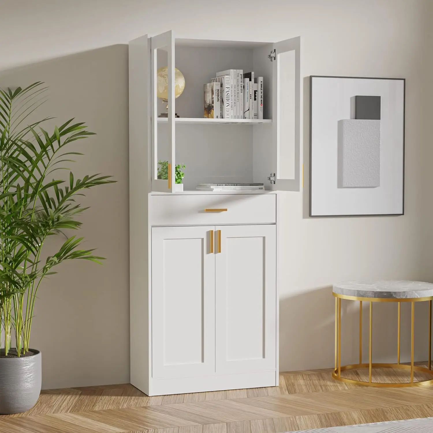 70 "high Display Cabinet,Central Cabinet With Acrylic Glass Doors And ...