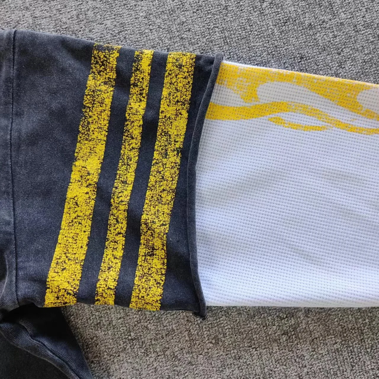 Custom Screen Print T Shirt Ripped 250 Gsm Tee Full Double Layer Long ...