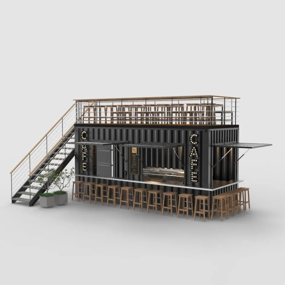 Custom Design 20ft 40ft Prefabricated House Container Cafe