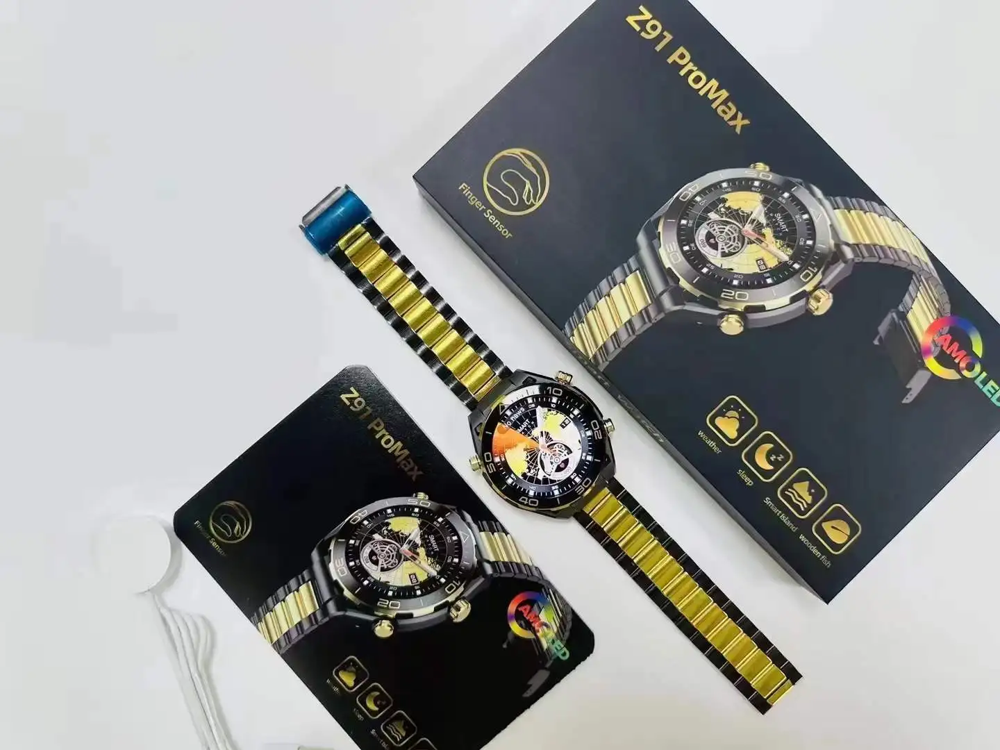 Round Screen Z91 Pro Max Smartwatch Wireless Charge,Montre Intelligence ...