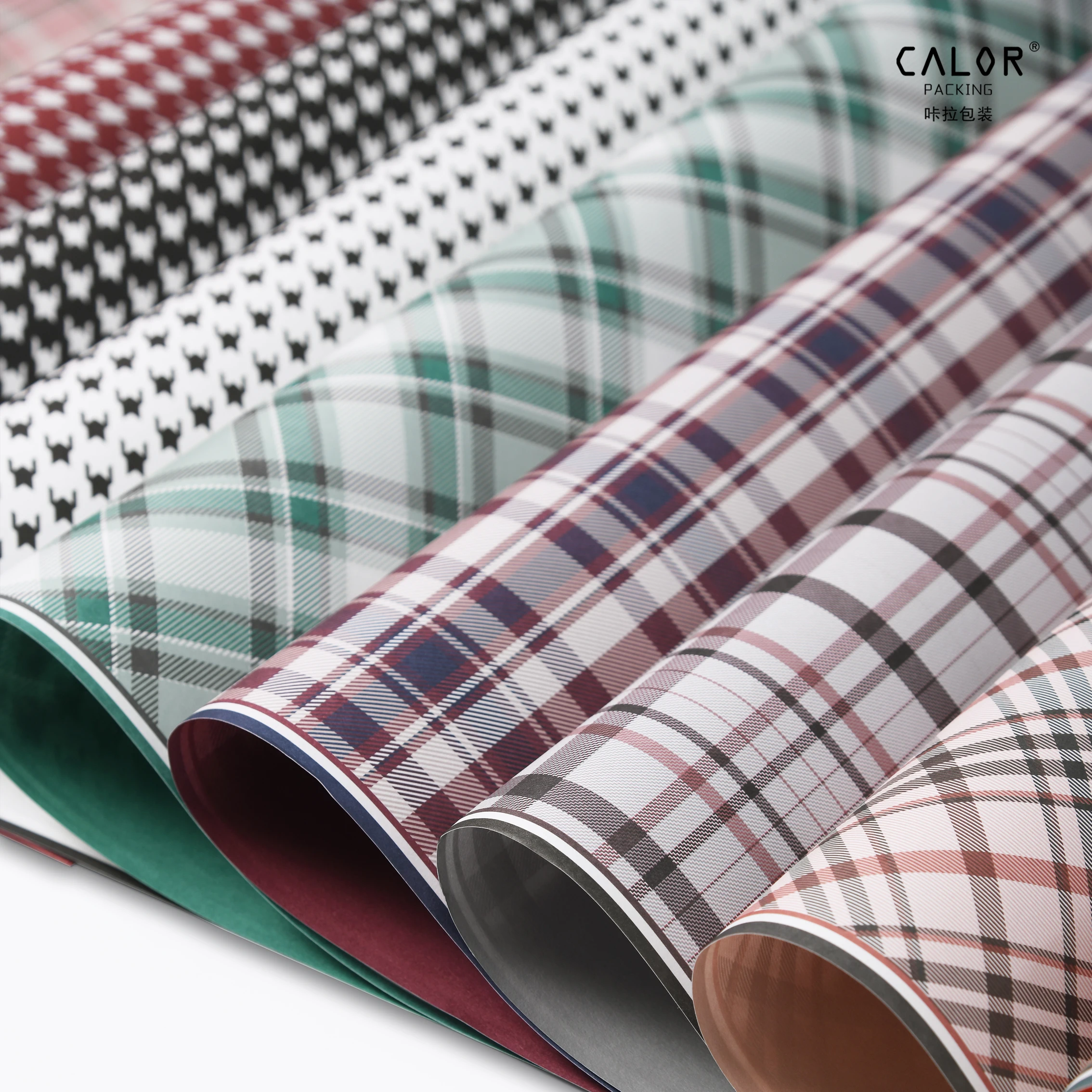 CALOR British Style Tweed Flower Wrapping Paper 110g Pure Paper ...