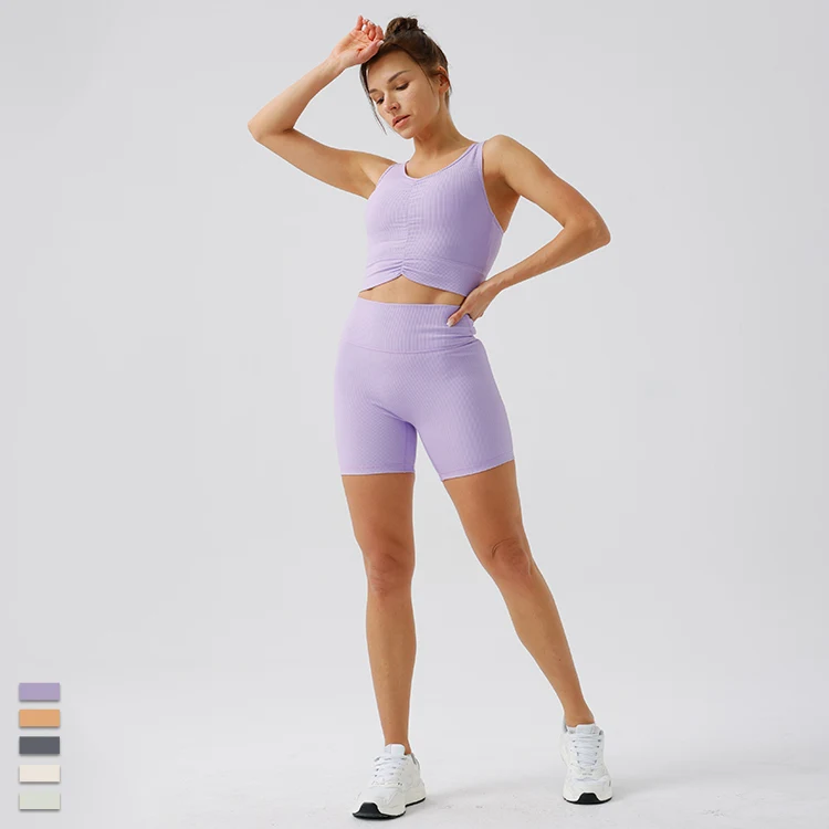 Hingto Athletic Fitness Women Yoga Set Gym 2-piece Bra Sporty Woman Fitness Set| Alibaba.com