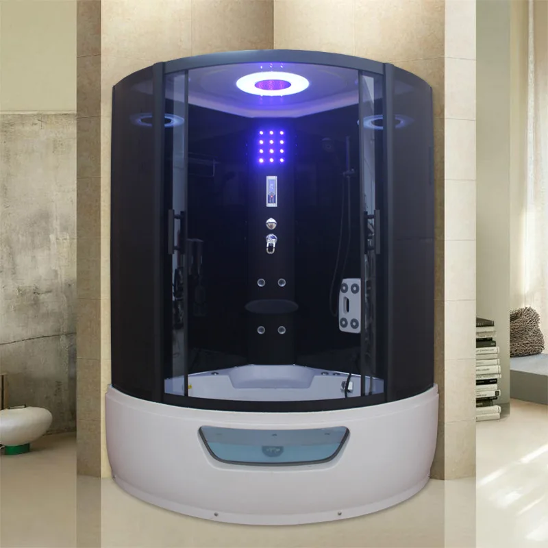 Alibaba.com: Two Person Smart Steam Shower with Jacuzzi Function, Black ...