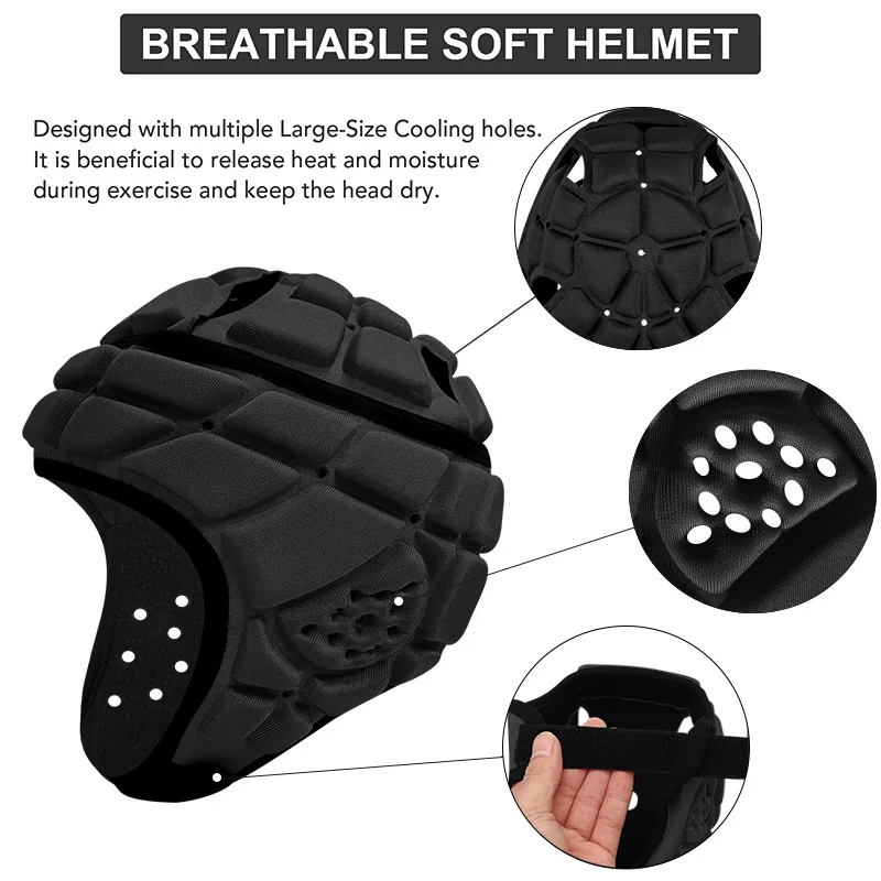 Rugby Pad Softshell Helmet - Protection for Epilepsy & Autism