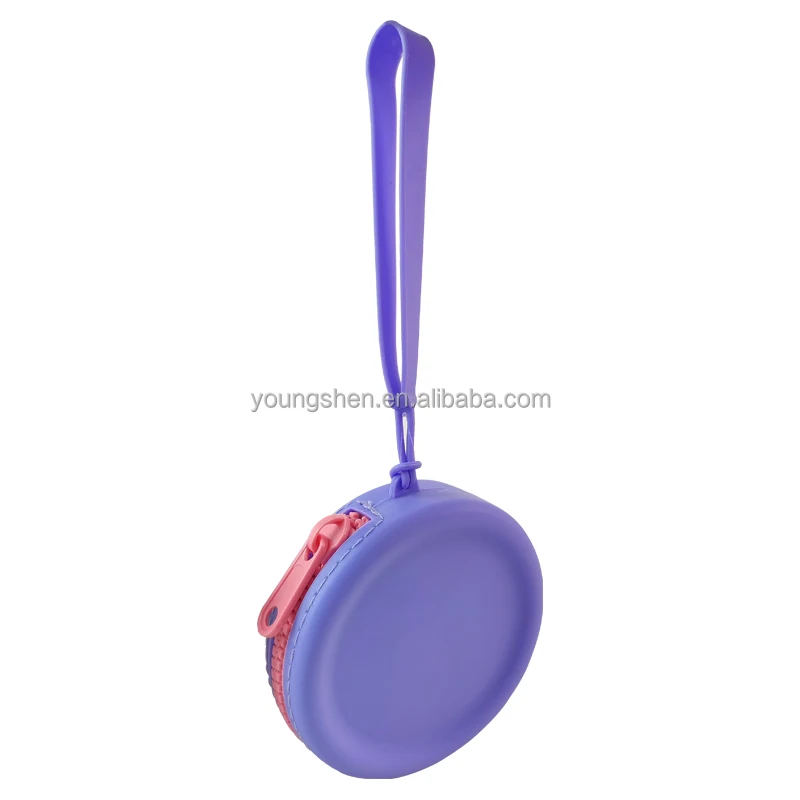 Custom Silicone Bag - Unisex Coin Purse with Zipper