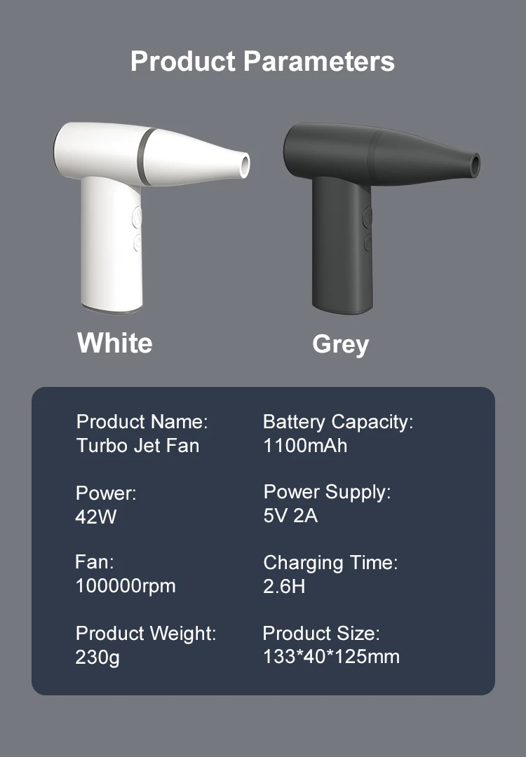 Mini Turbo Jet Engine Turbine Fan - 100000 RPM Air Duster