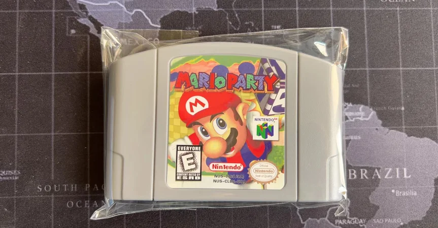 Retro Mario Game Card For Nintendo 64 Mario Kart Party 1 2 3 Golden Eye ...