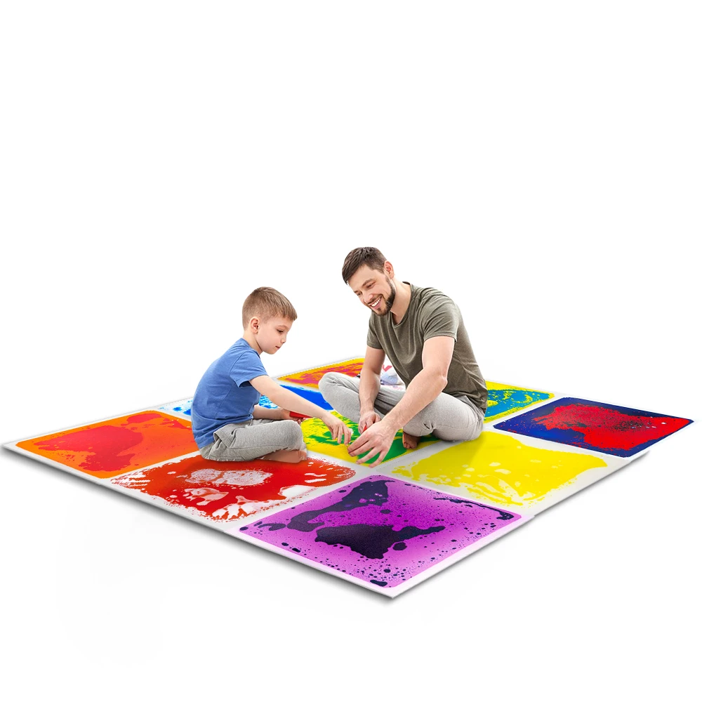 TikTok Hot Selling Liquid Floor Tiles Sensory Mats for Autism Liquid ...