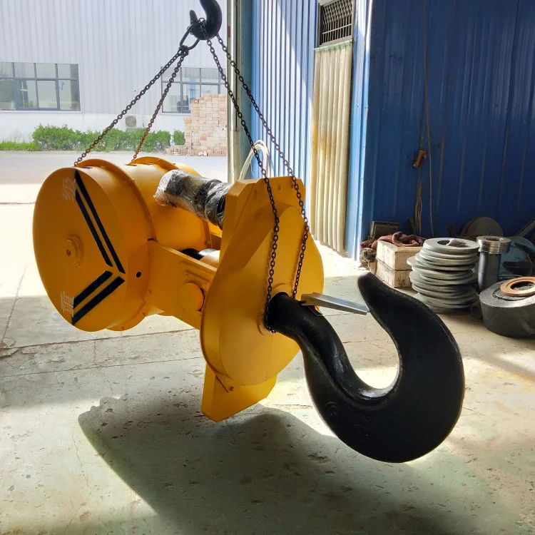 Crane Parts Crane Hoisting Hook Forged Multi-pulley Block Hook With ...