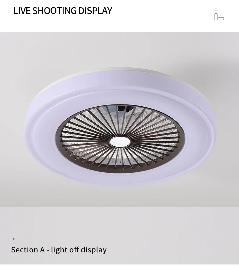 Modern Luxury European Style Ceiling Light With Fan 36w Iron Base Lamp ...