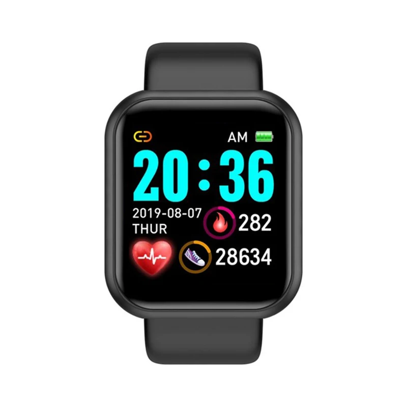 Y68 D20 Smart Watch - Fitness Trackers with Blood Pressure