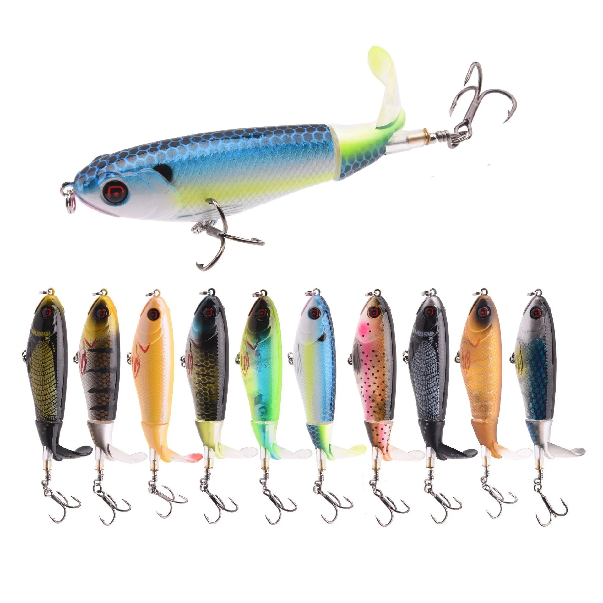 Willfishing 17g 105mm Whopper Plopper Lures Floating Swimbait Lures ...