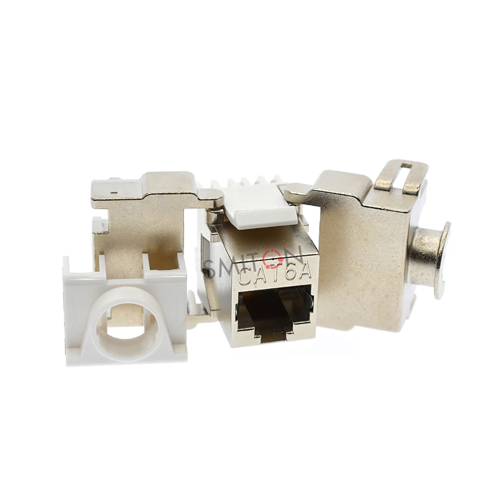 Rj45 Stp 180 Degree Toolless Cat6a Keystone Jack Ftp - Buy Cat6a ...