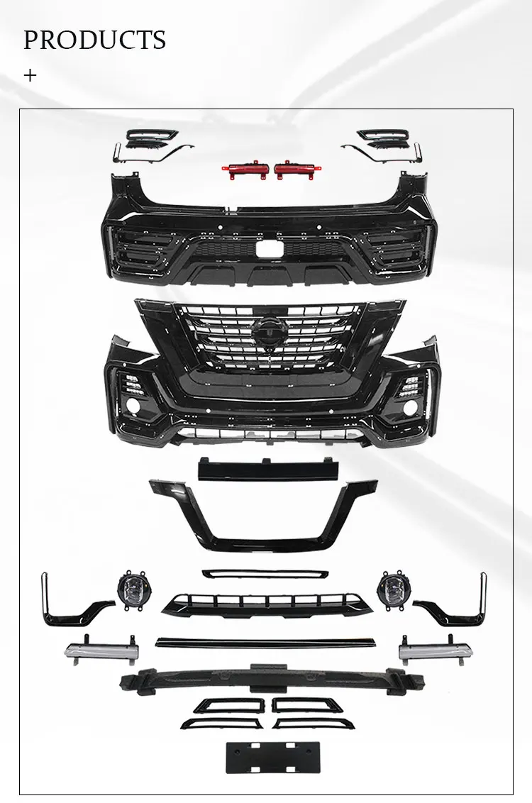 GBT Car Mods Kit for Nissan Patrol Y62 - Bumper Upgrade