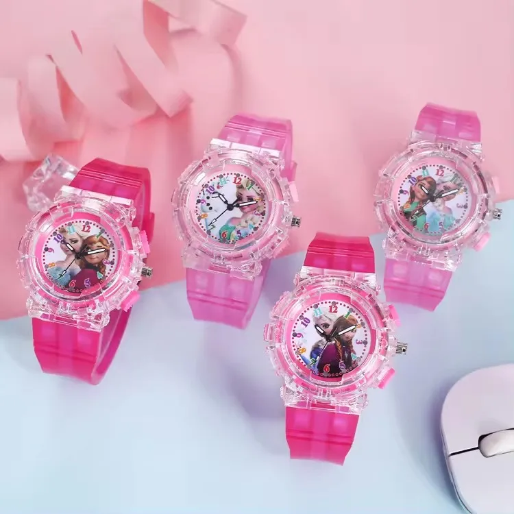 Princess Girls Kids Watches Children Luminous Electronic Reloj Digital ...